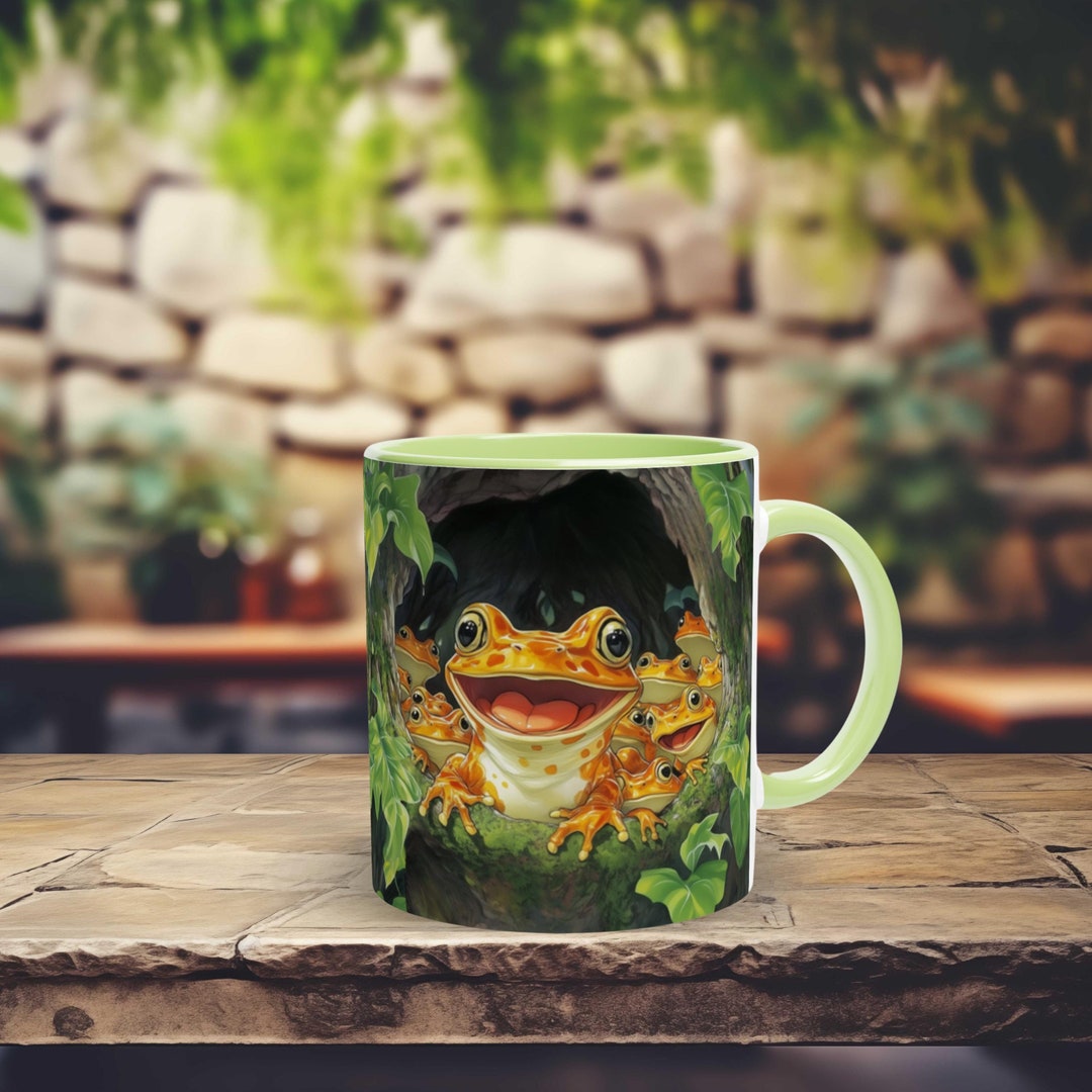 Meme Frog Mug, Cute and Funny Frog Mug - Etsy