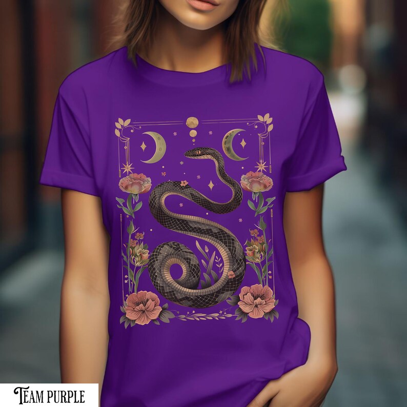 Celestial Snake T-shirt, Whimsigoth Dark Fairy Tee - Etsy Australia