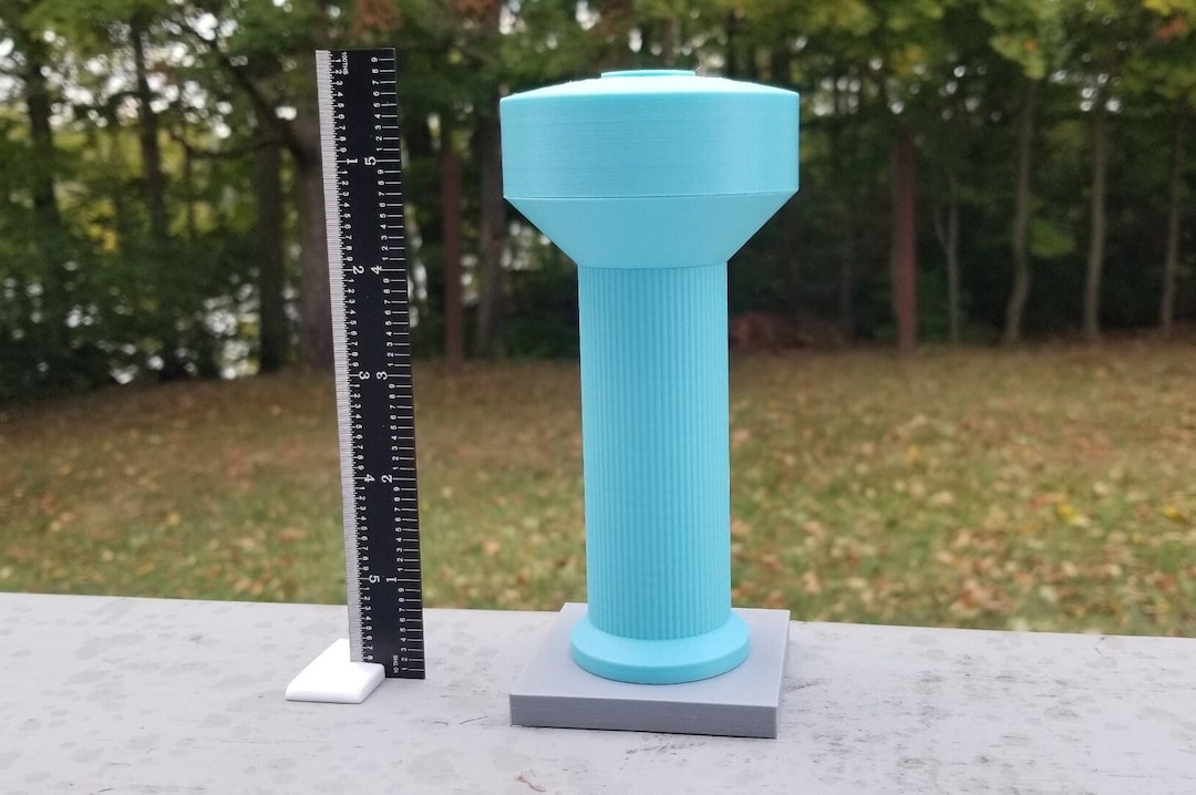 Water Tower Container - Column / Cylinder / Fluted - Etsy
