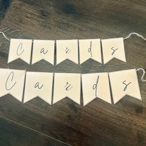 Cards Sign Banner Digital Download - Etsy