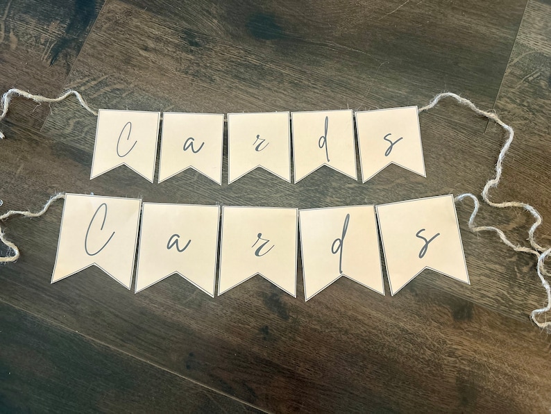 Cards Sign Banner Digital Download - Etsy