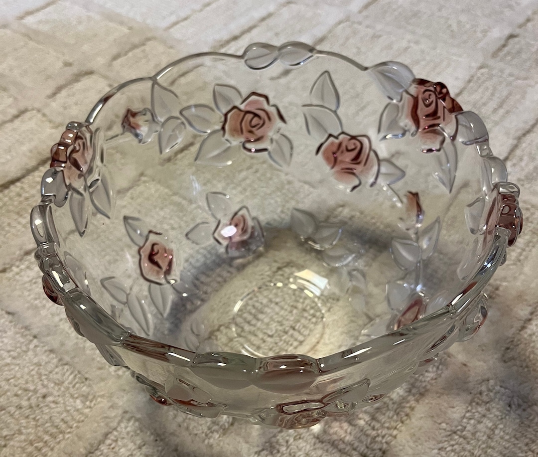Bella Rosa Pink Frost Mikasa 9-inch Serving Bowl 1980s Vintage ...