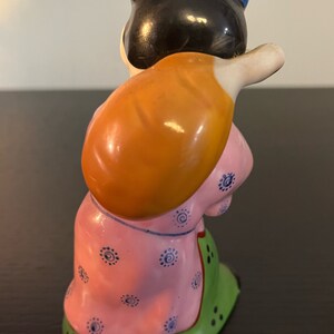 Adorable 1940s Chinese Girl Porcelain Figurine Carrying Good Luck Goose ...