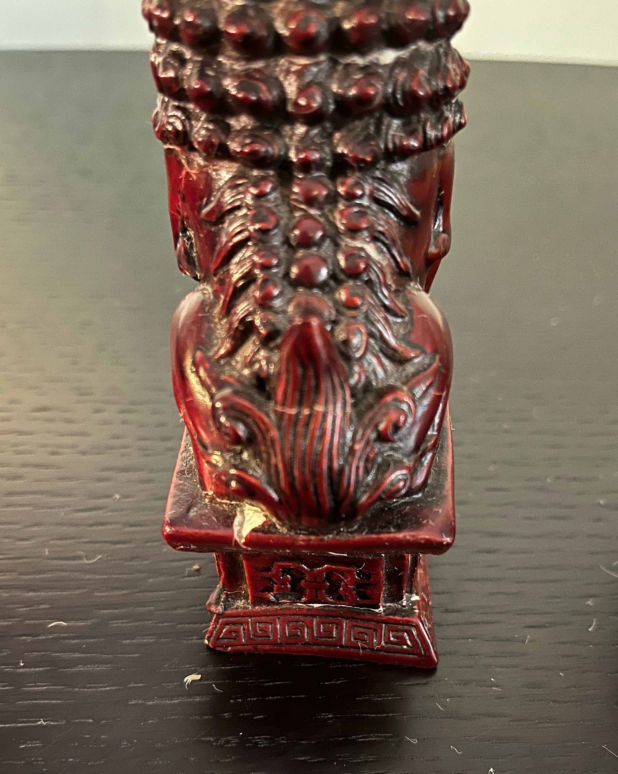 Vintage Chinese Foo Dogs Guardian Lions Crafted of Solid Resin ...