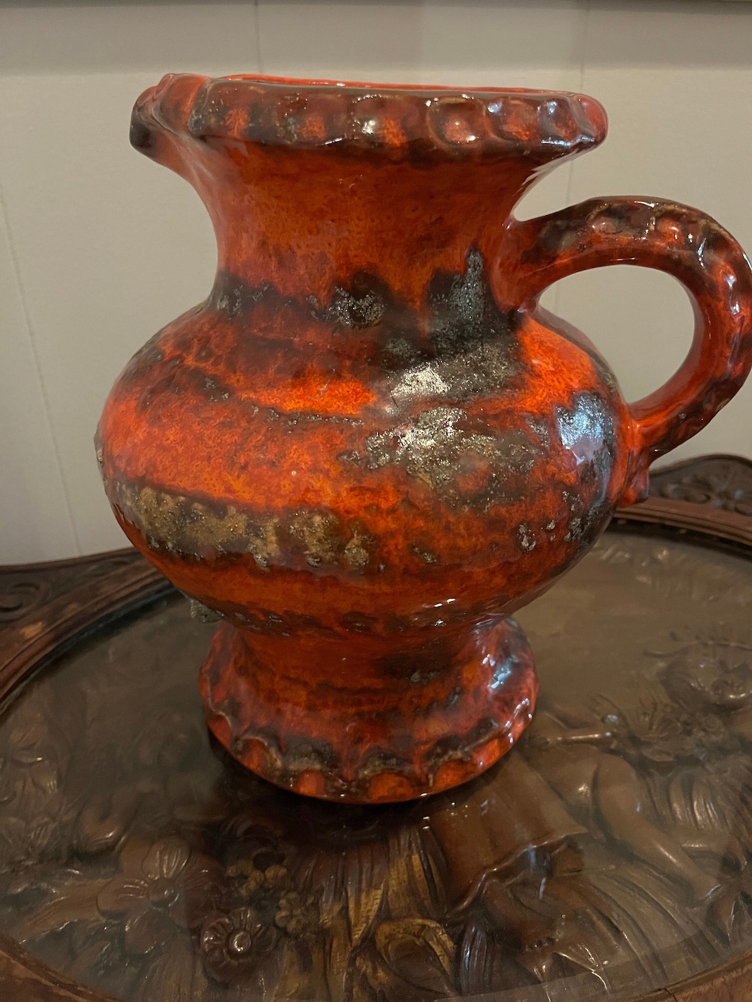 Fat Lava Pitcher Very Large West German Carstens Tönnieshof Pottery - Etsy