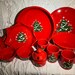 Vintage Waechtersbach "christmas Tree" Pattern Dining and Serving ...