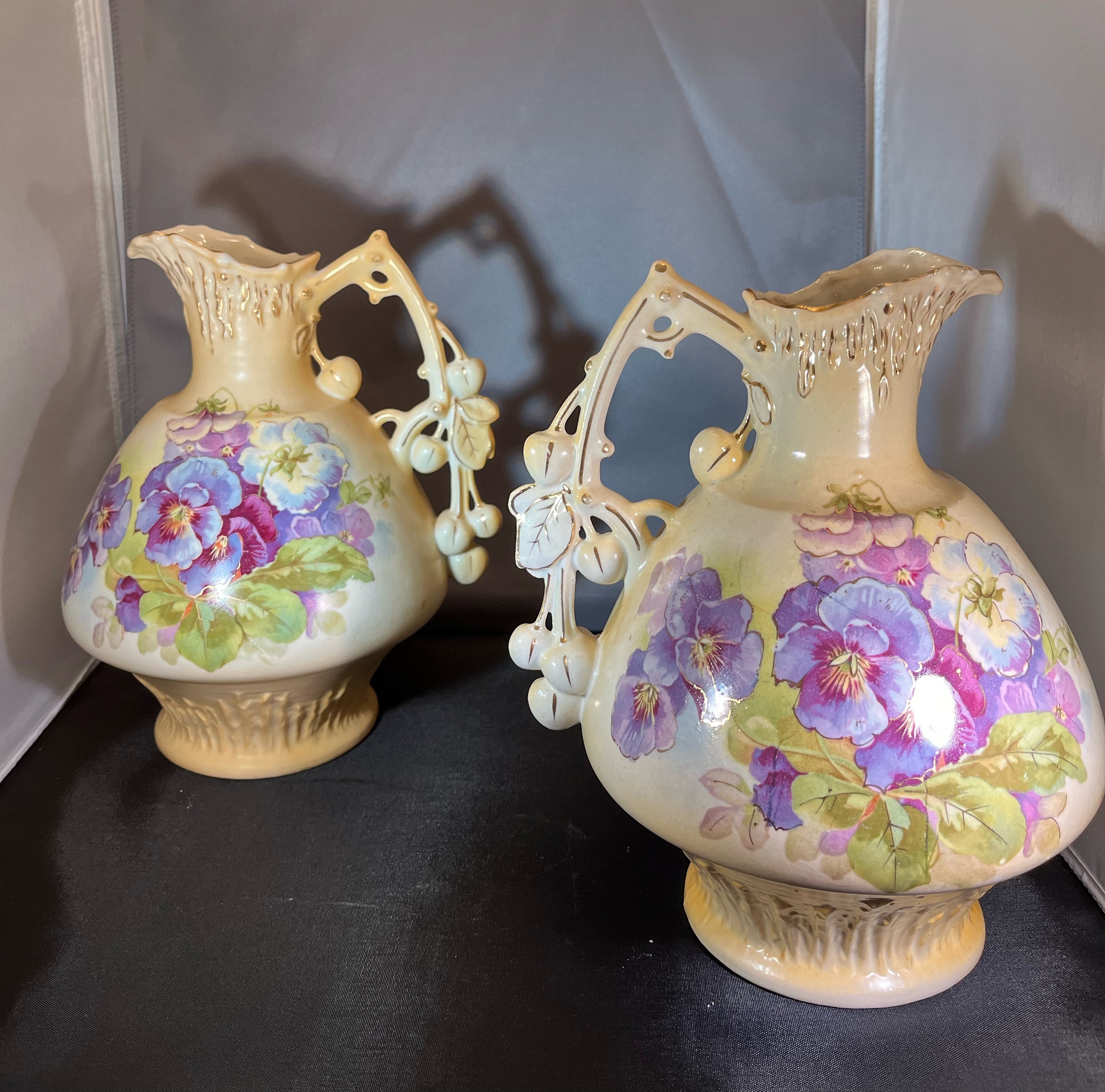Art Nouveau Austrian Pitcher Vase - Etsy
