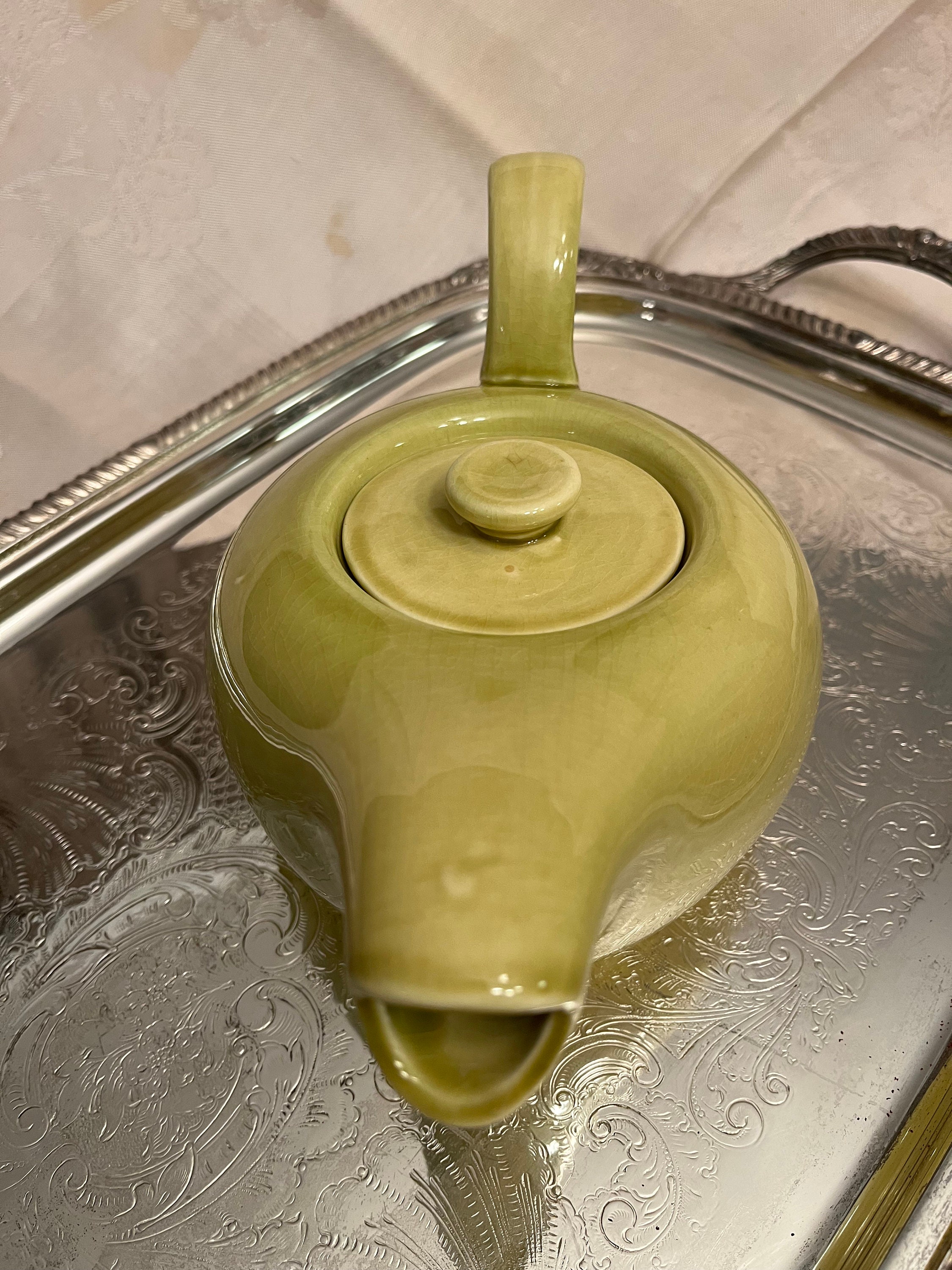 Russel Wright Chartreus Mid-century Modern Teapot - Etsy