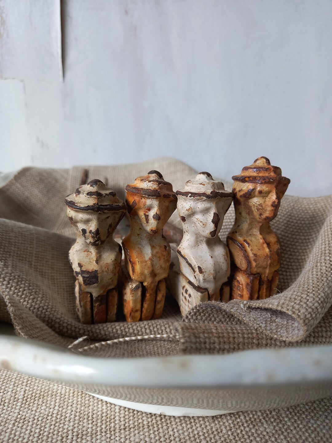 Vintage Shutter Holders / Window Shutter Stoppers / Cast Iron Nun Heads ...