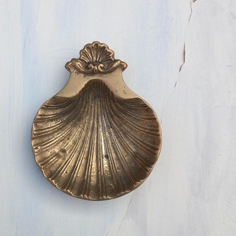 Brass Shell Dish - Etsy
