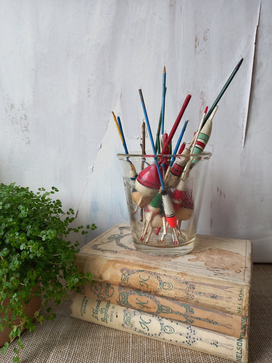 19 Vintage Wooden Bobbers Fishermans Craft Idea Vintage Sports Fishing ...