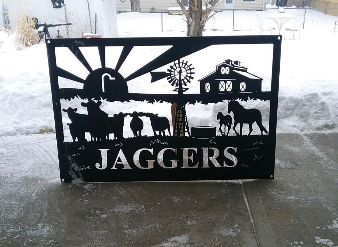 Custom Metal Driveway Signs - Etsy