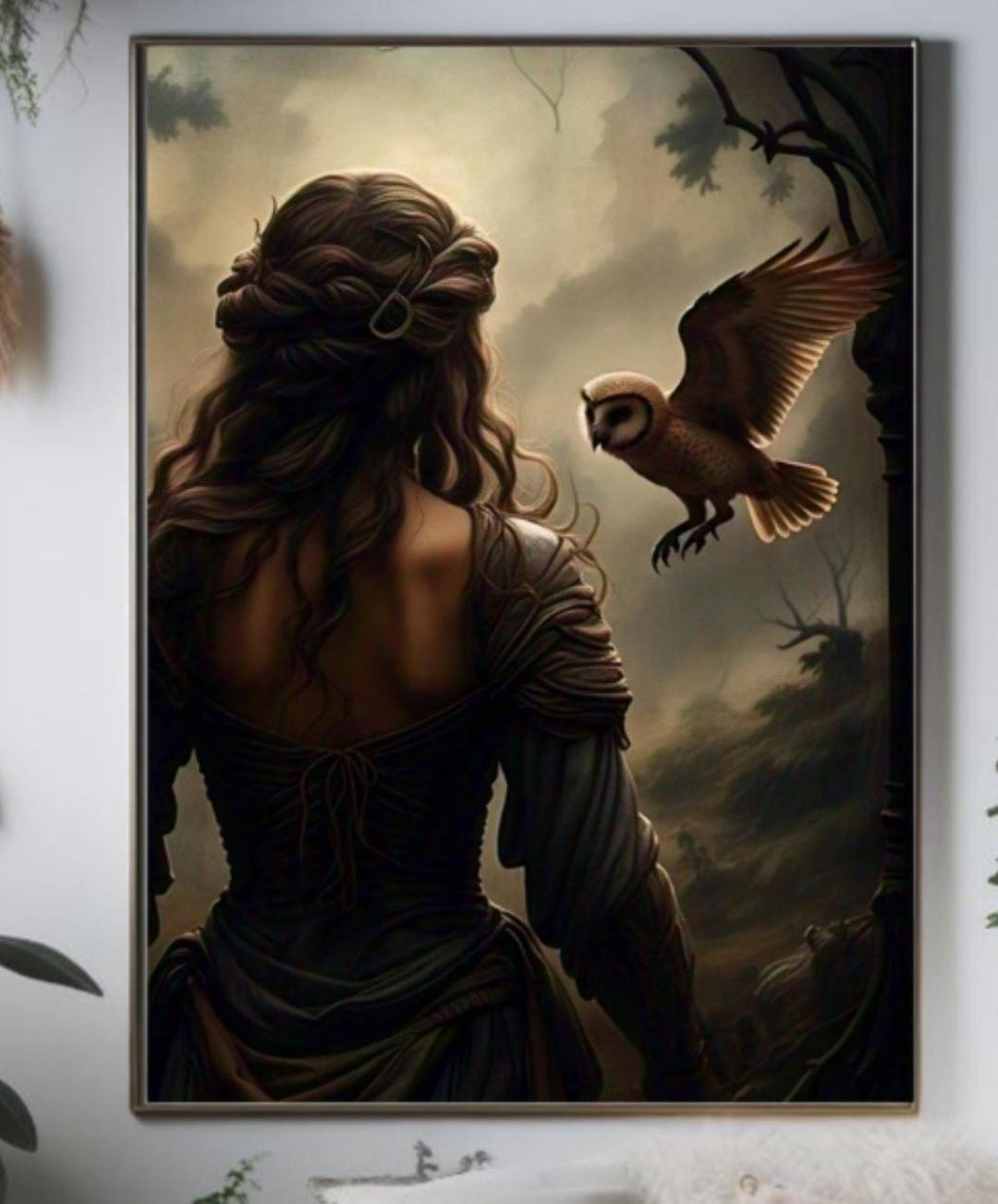 Athena Owl Wall Art Greek Goddess of War and Wisdom Mythology Home ...