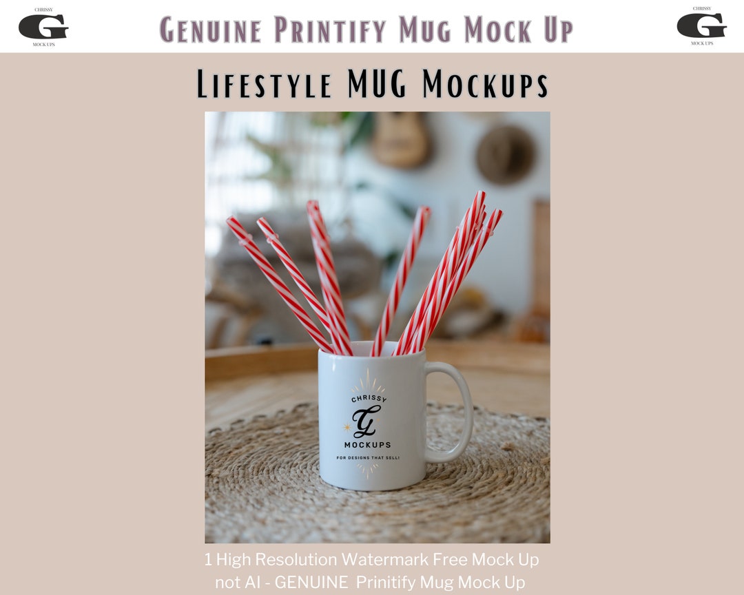 Printify Mug Mockup Aesthetic Mug Mockup Digital Download, Mug Mockup ...