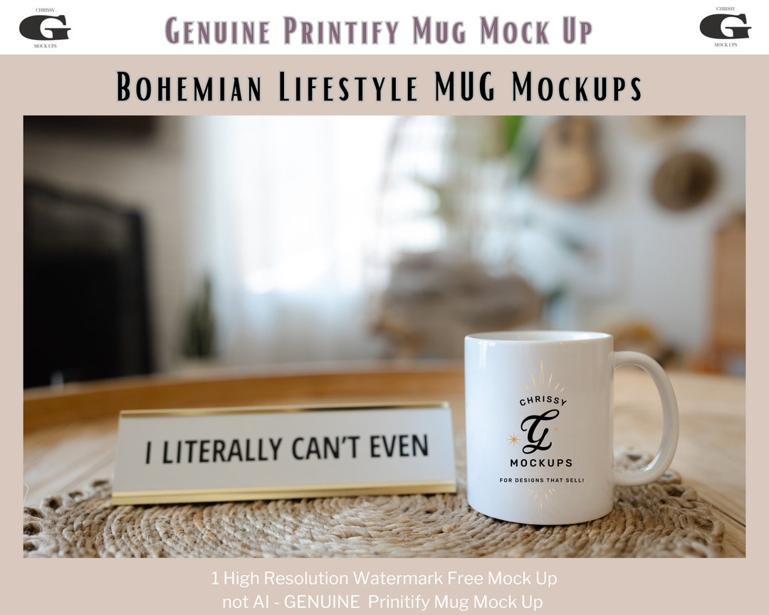 Printify Mug Mockup Aesthetic Mug Mockup Digital Download, Mug Mockup ...