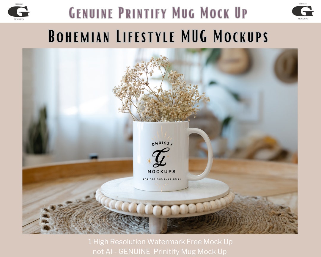 Printify Mug Mockup Aesthetic Mug Mockup Digital Download, Mug Mockup ...
