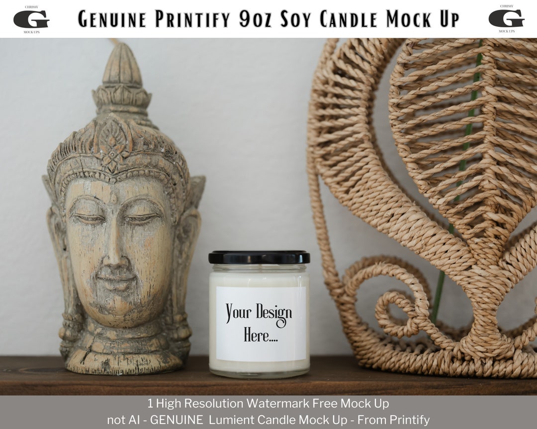 Printify Candle Mockup Aesthetic Soy Candle Mockup Digital Download ...