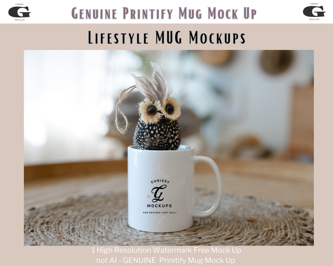 Printify Mug Mockup Aesthetic Mug Mockup Digital Download, Mug Mockup ...