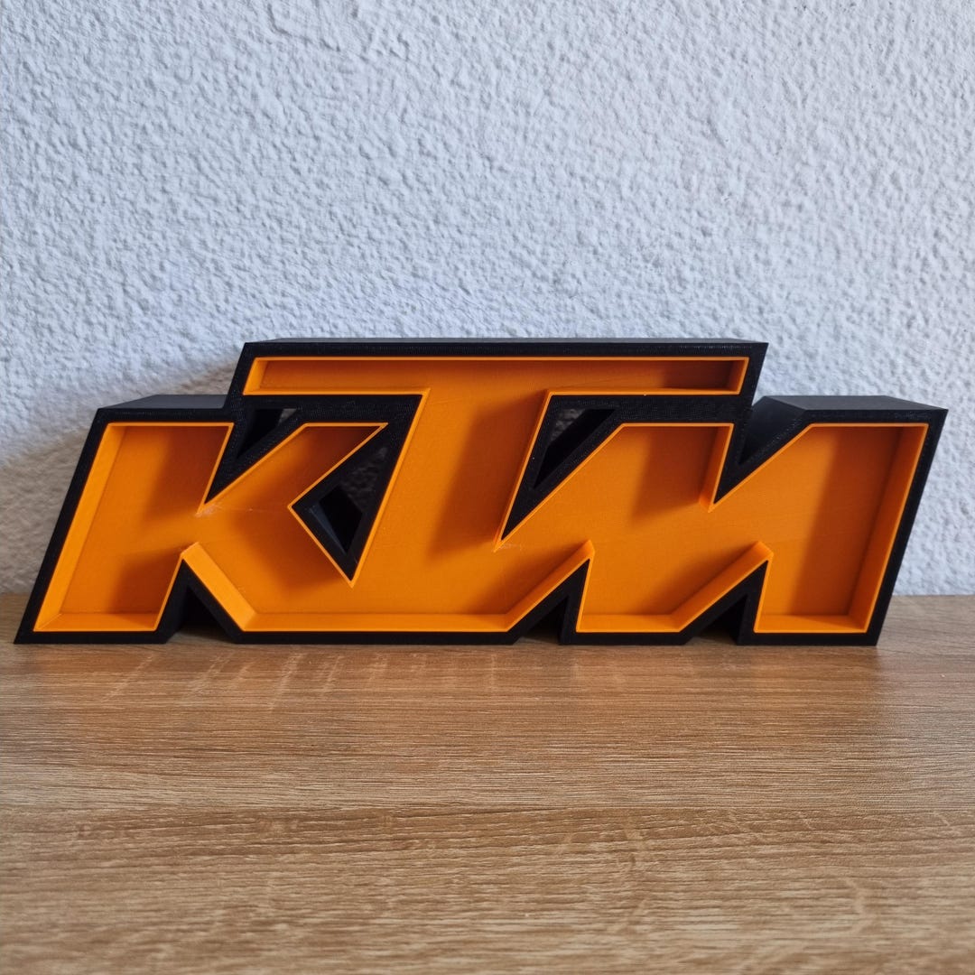 KTM Light Logo Illuminated Sign 3D Illuminated Interior Decoration ...