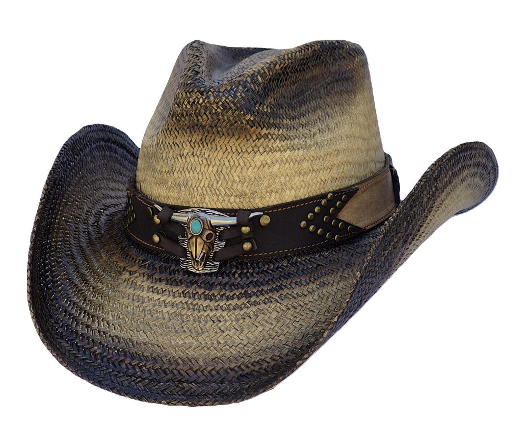 Cowgirl Straw Hat | Longhorn Concho Straw Hat L Straw Hat | Straw Hat ...