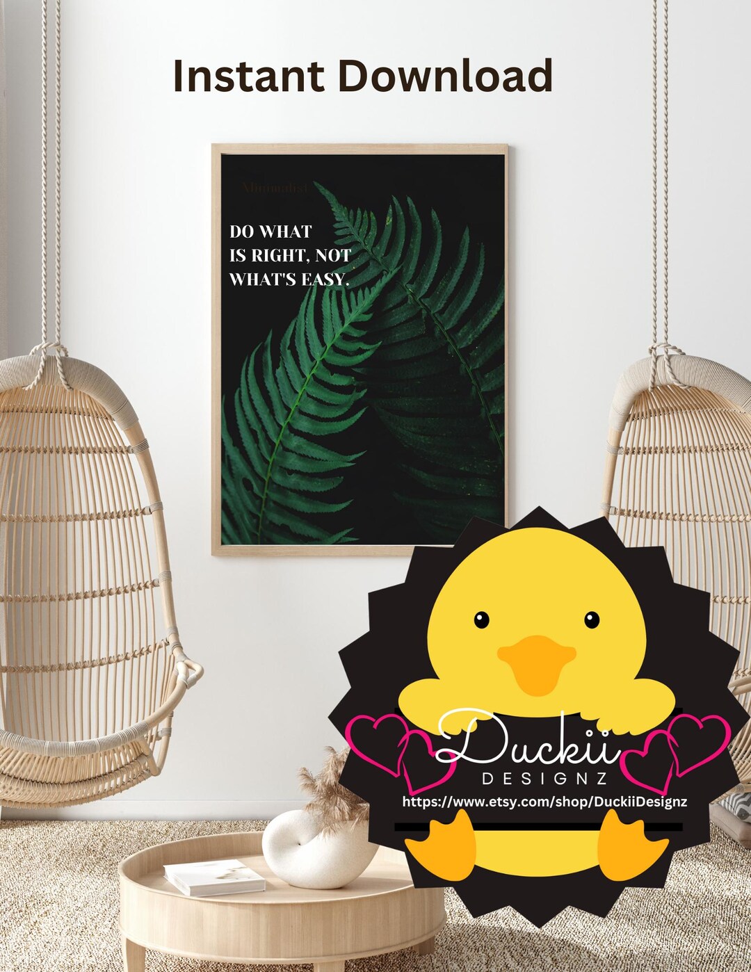 Do What is Right, Not What's Easy - Motivational Quote Art Print ...