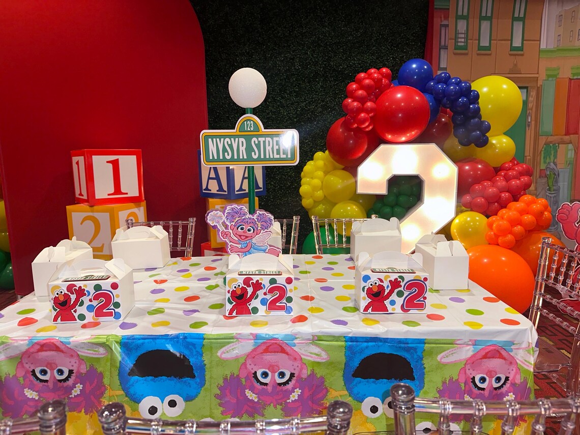 Elmo Favor Boxes, Sesame Street Treat Boxes, 3-D Gable Boxes - Etsy