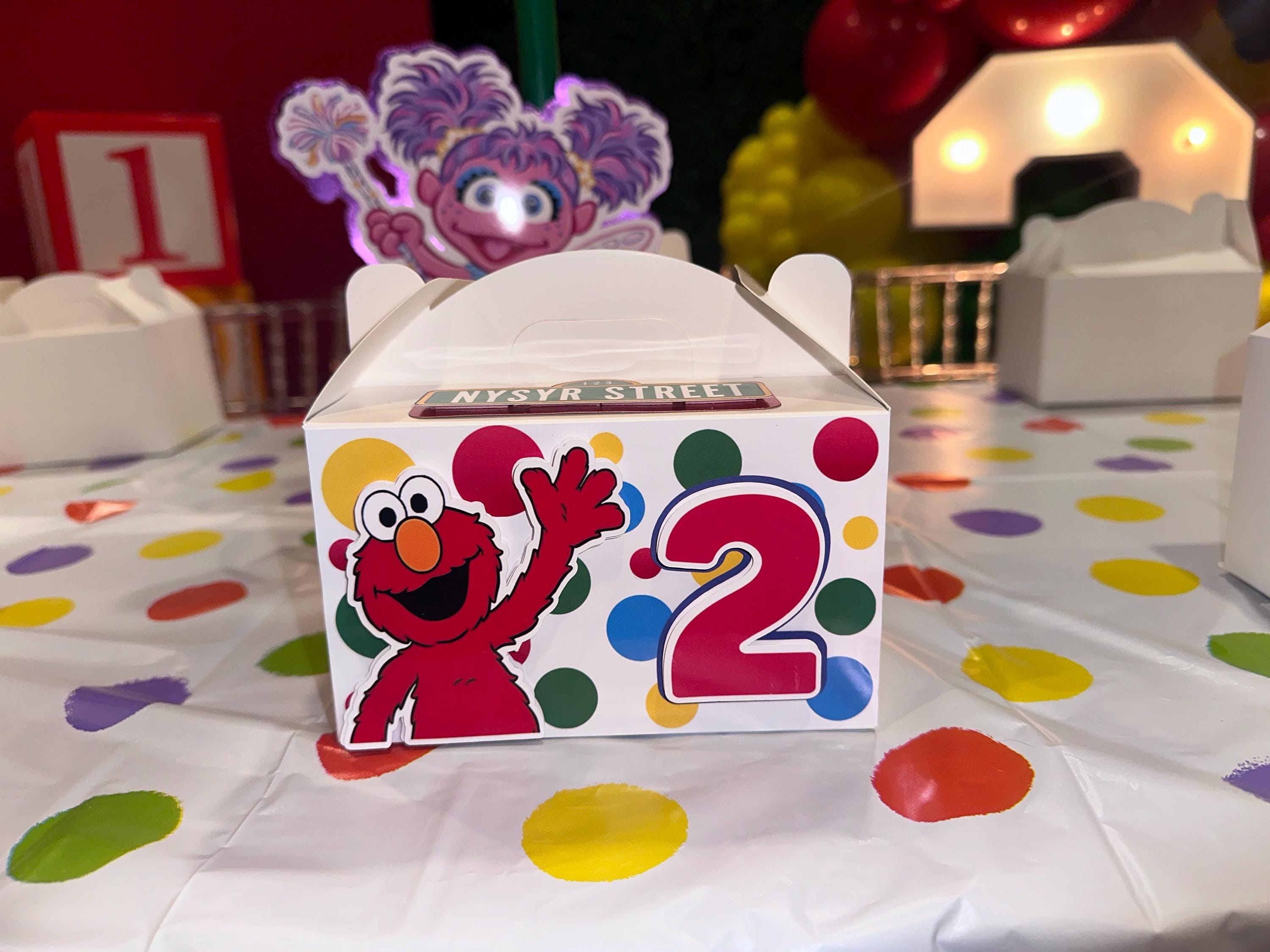 Elmo Favor Boxes, Sesame Street Treat Boxes, 3-D Gable Boxes - Etsy