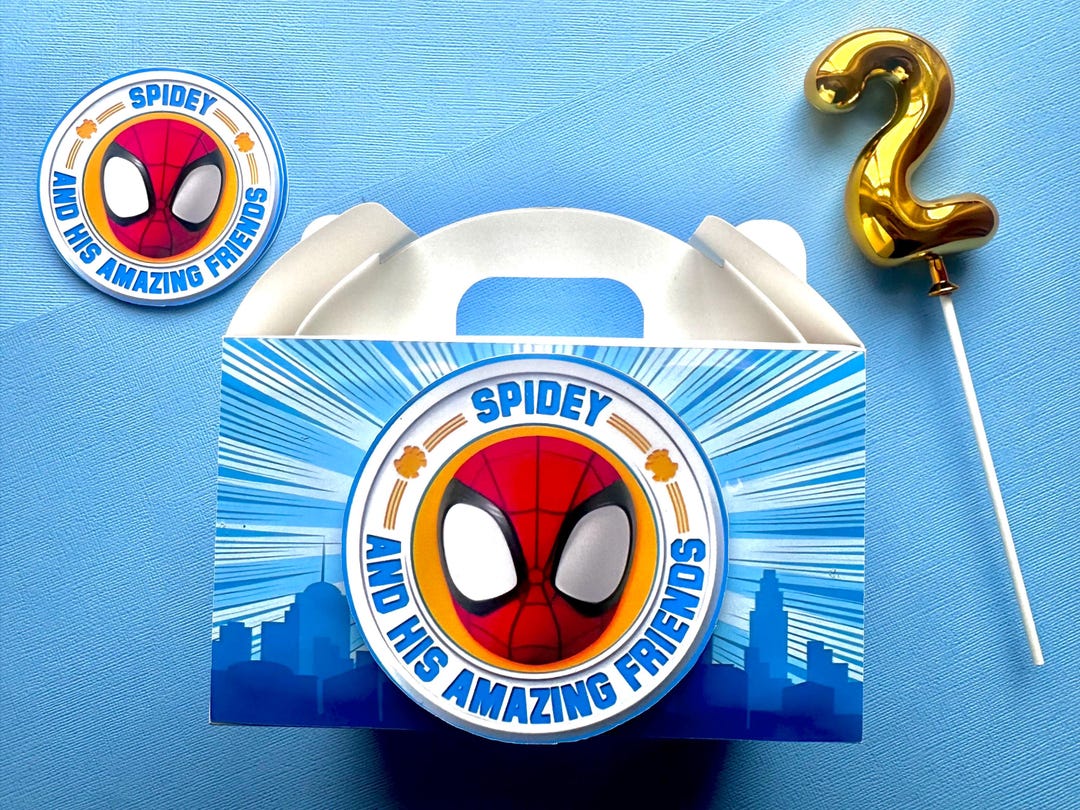 Spider-man Favor Boxes, Spidey and His Amazing Friends Favor Boxes, 3-D ...