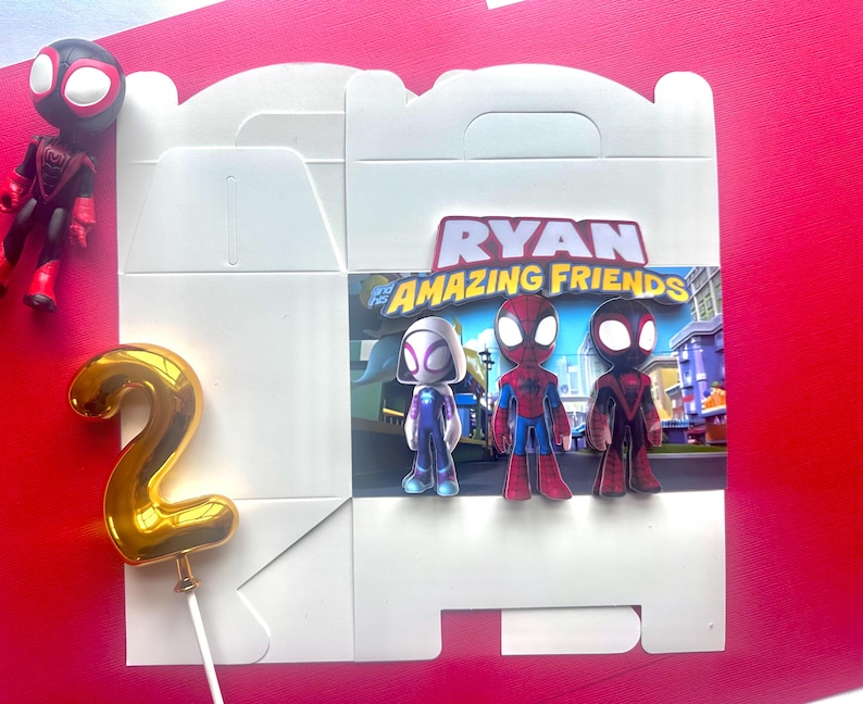Spider-man Favor Boxes, Spidey and His Amazing Friends Favor Boxes, 3-D ...