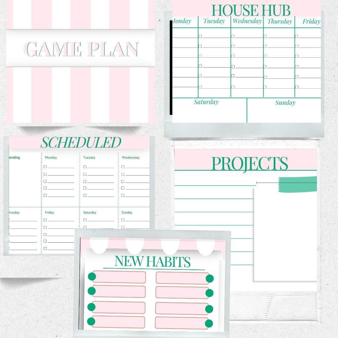 Stay-at-home Mom Day Planner, Mom Planner, Life Organizer, for Busy Mom ...
