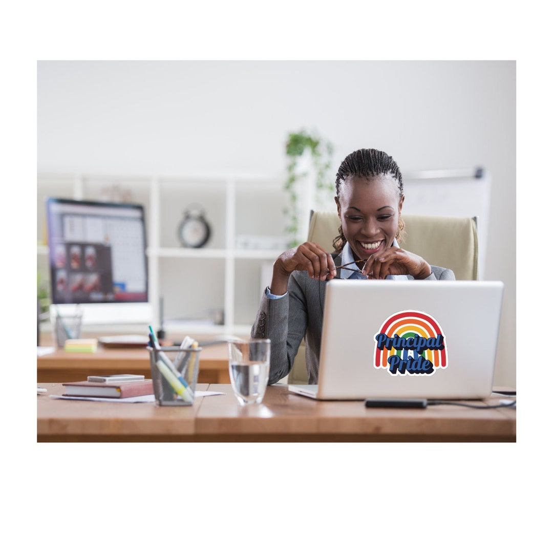 Principal Pride Sticker, Rainbow Sticker for Principal, Proud Principal ...
