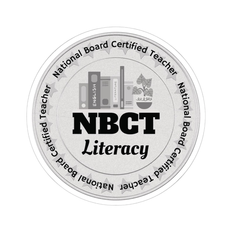 National Board Certification Literacy ELA Stickers NBCT Pride Literacy ...