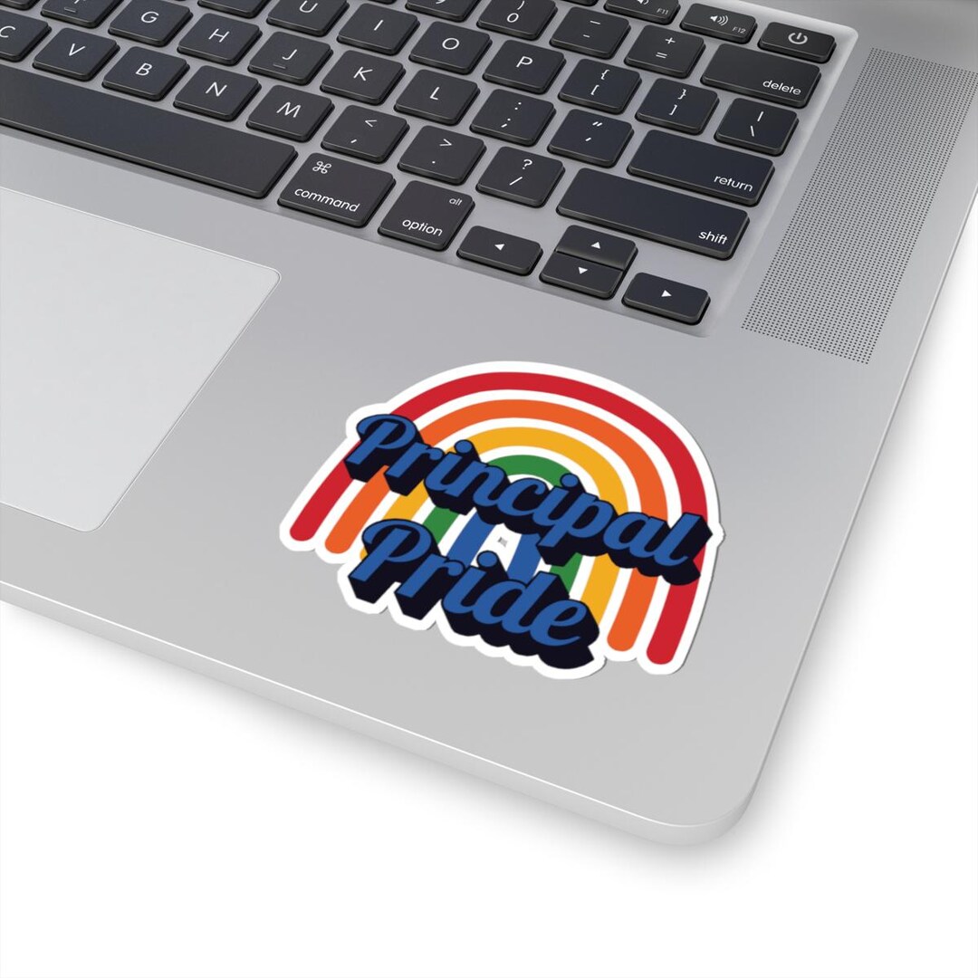Principal Pride Sticker, Rainbow Sticker for Principal, Proud Principal ...