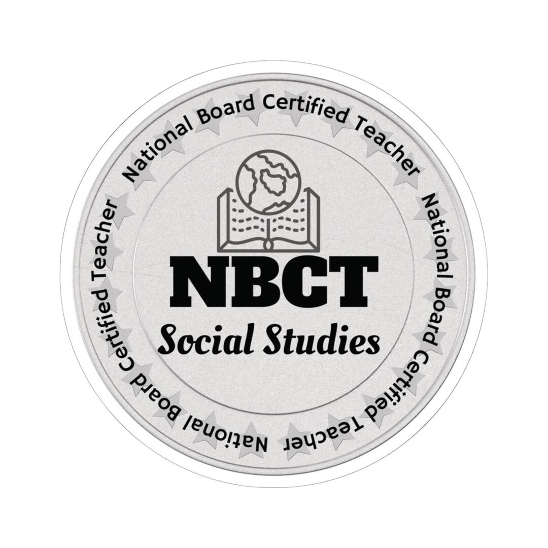 National Board Certification Social Studies Stickers NBCT Pride Social ...