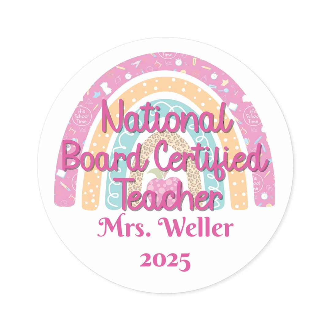 Personalized Teacher Recognition Stickers, Cheerful, Custom Stickers ...