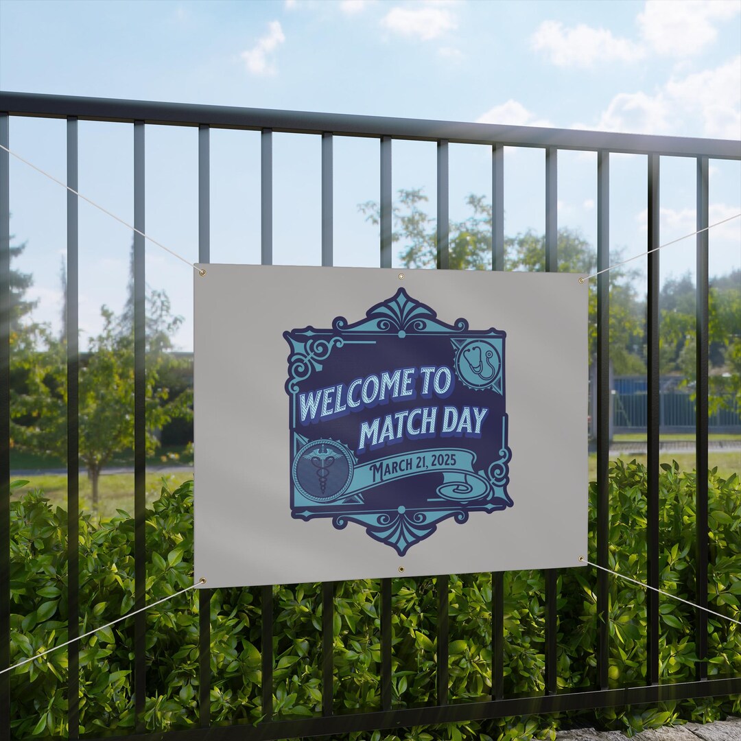 Welcome to Match Day 2025 Banner, Medical Residency Celebration Sign ...