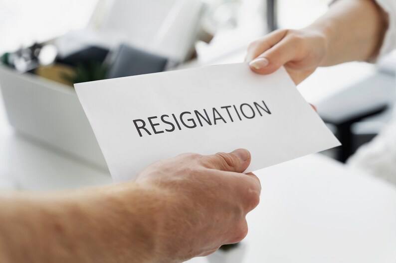 Professional Resignation Letter Template, Microsoft Word & Apple Pages ...