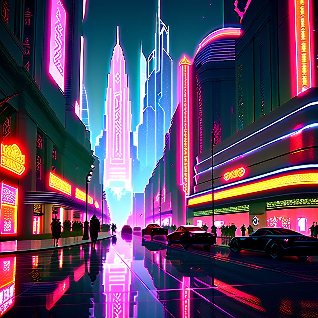 Cyber Deco City - Etsy