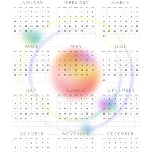 Wall Calendar A2 File for 2024 - Etsy