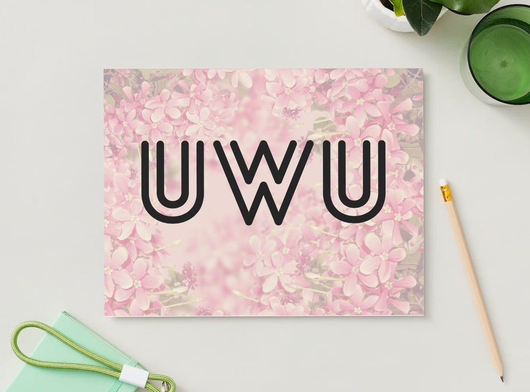 UWU Art Minimalist Design Print - Etsy