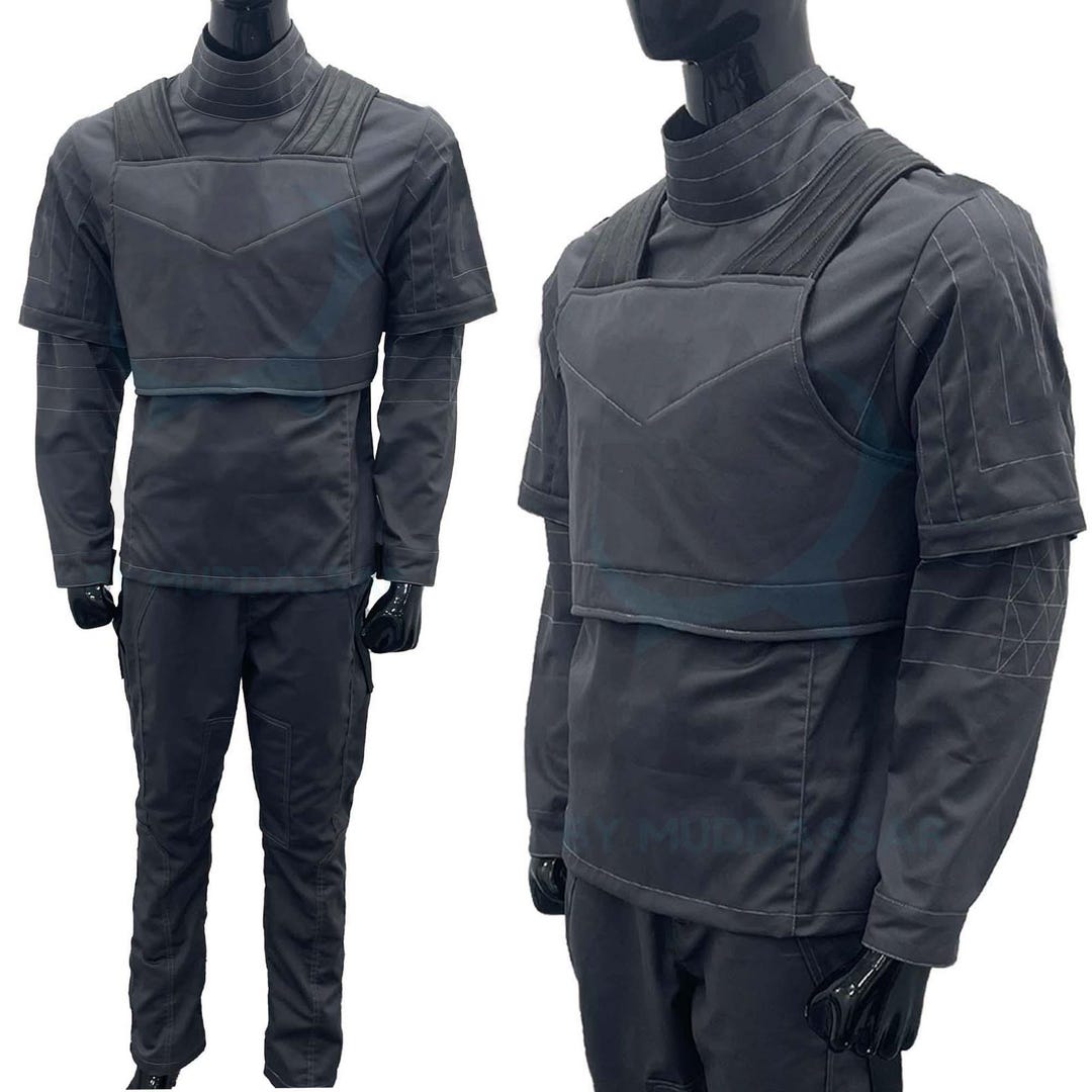 Dark Gray Flight Suit , Cosplay Costume, 3-piece Flak Vest and Suit ...