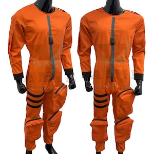 Customizable Pilot Flight Suit: Handmade Orange Cosplay Jumpsuit - Etsy