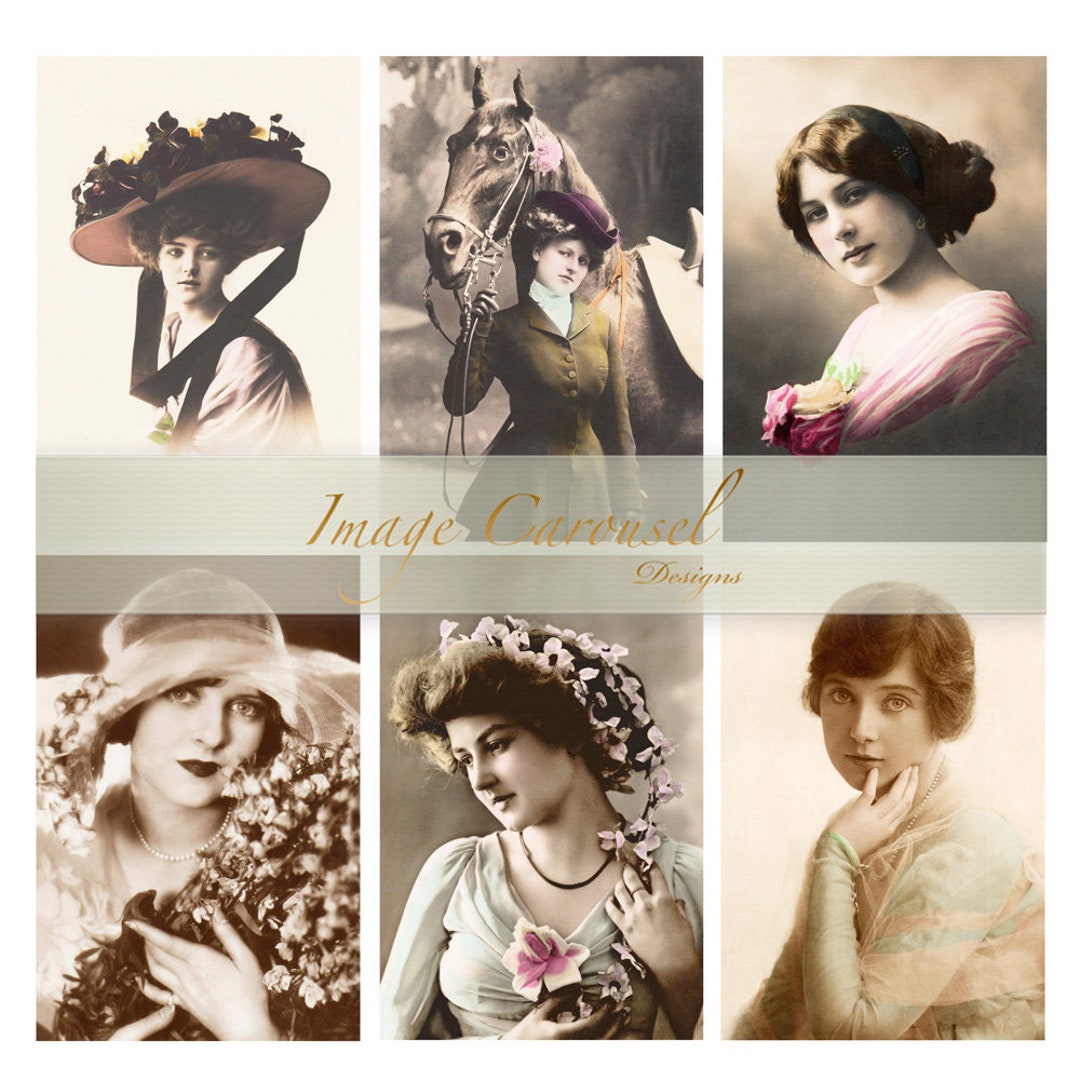 Edwardian Ladies Personal Commercial Use Antique Vintage Image Instant ...