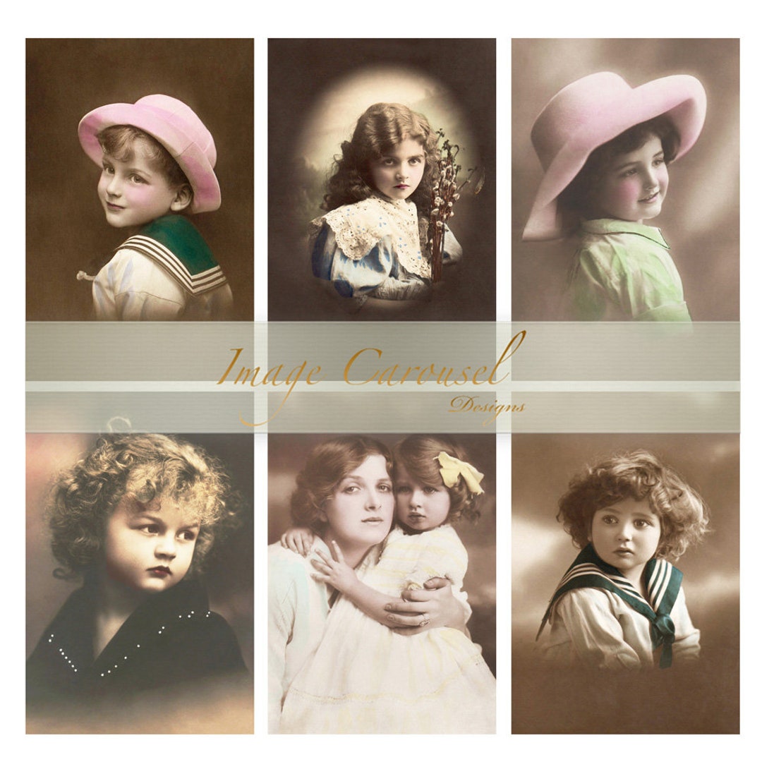 Edwardian Children Personal Commercial Use Antique Vintage Image ...
