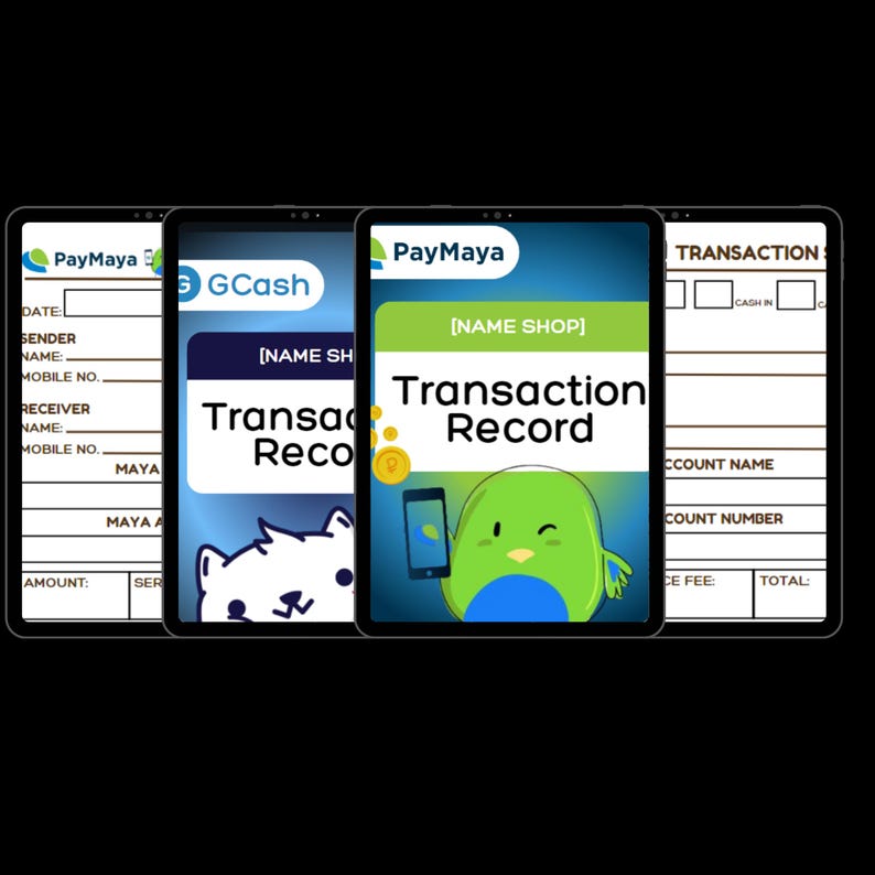 Gcash and Paymaya Transaction Record - Etsy