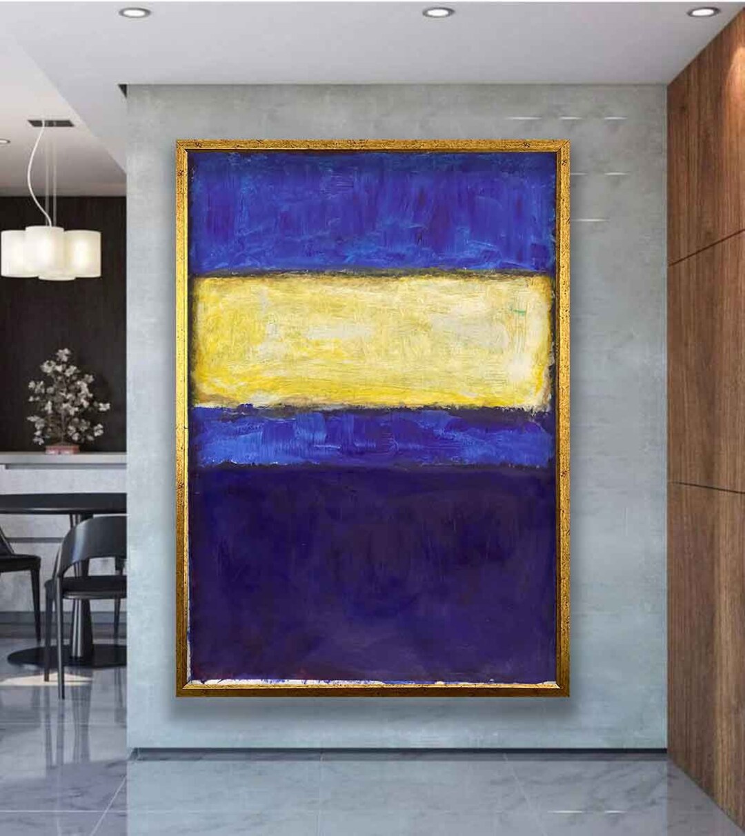 Mark Rothko Yellow Canvas Painting, Blue Mark Rothko Production, Mark ...