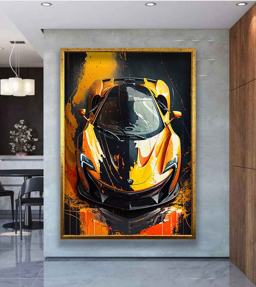 Ultra Luxury Sports Car Wall Art, Car Wall Art, Sports Car Wall Art ...