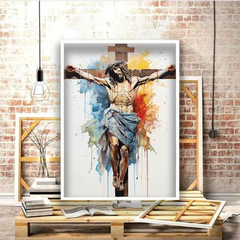 Jesus Christ Wall Art, Christian Religious Canvas Print Wall Decor ...