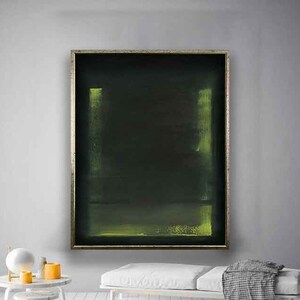 Mark Rothko Forest Green Canvas Painting, Mark Rothko Production, Green ...