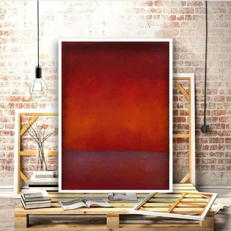 Mark Rothko Red Canvas Painting, Mark Rothko Production, Hellrot Mark ...